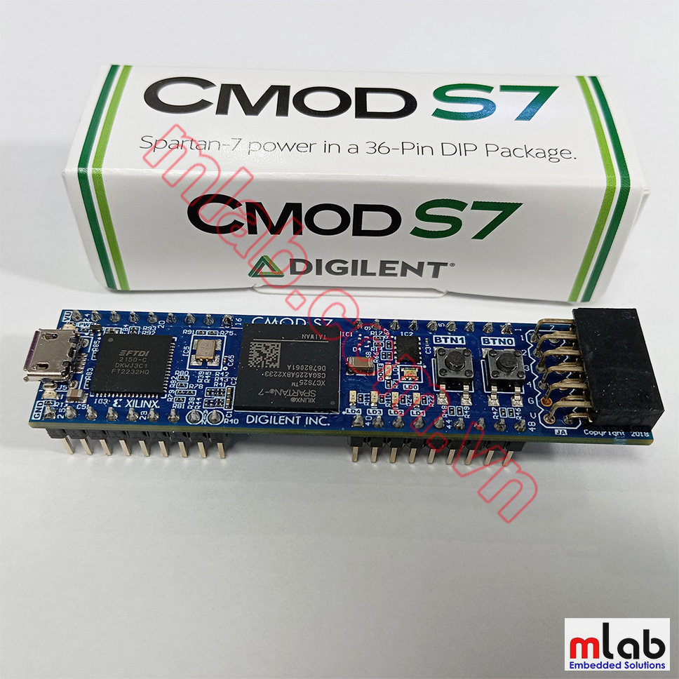 Cmod S7: Breadboardable Spartan-7 XILINX FPGA Module